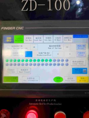 China EtherCAT Servo Control Bonnell Spring Bed Core Productie Machine voor 90-100Vers/min Te koop