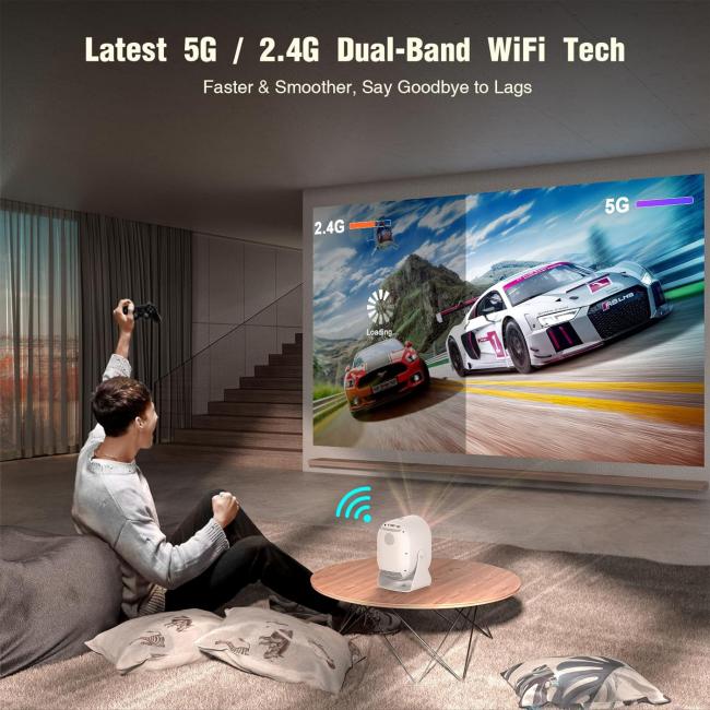 Projector showing advanced projection features