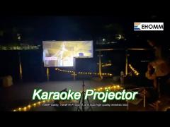 V1 Προβολέας Καραόκε 1080P 100W Android 9.0 Home KTV Projector Karaoke Machine