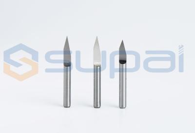 중국 3.175mm CNC 라우터 비트 / 학위 25 30 40 PCB 조각 비트 끝 밀 카비드 0.1-0.3mm 판매용
