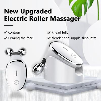 중국 2024 뷰티 머신 HAND HELD USB 플러그 타입 4D 마이크로 커런트 얼굴 마사저 롤러 얼굴 판매용