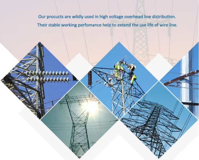 5kA and 10kA 3-36kV Silicone Rubber Surge Arrester