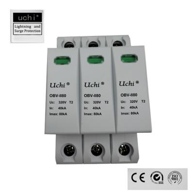China 3 dispositivo de protección contra sobrecargas de poste 80kA SPD para el sistema eléctrico 275V en venta