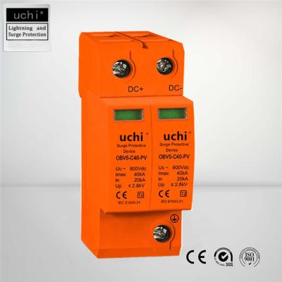 중국 HVAC시스템을 위한 대칭적 철도 밀리미터 PV 서지 안전장치 800V 35명 판매용