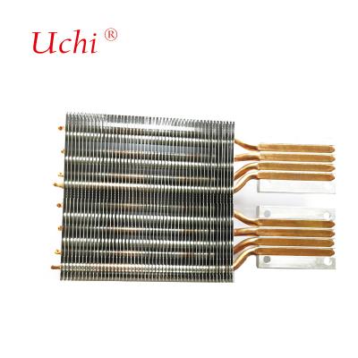 China Enfriador de CPU con aletas de cremallera para PC de aluminio-cobre con 8 tubos de calor pequeños para un control eficiente de la temperatura en venta