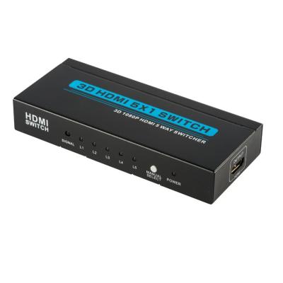 中国 リモート・コントロール3D完全なHD 1080P HDMI 5x1のスイッチャ 販売のため