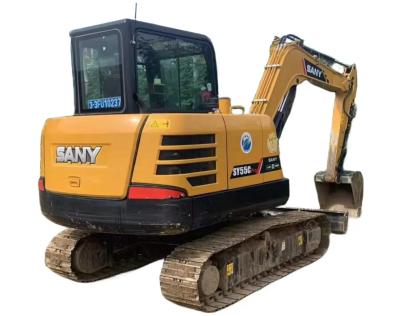 中国 人気 中古 5T ミニ 掘削機 中古 Sany SY55C クローラー 掘削機 販売のため