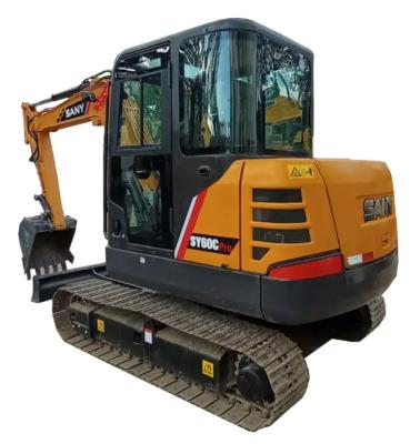 中国 90% 新品 中古 建設 機械 5T ミニ 掘削機 中古 Sany SY60C-10 クローラー 掘削機 販売のため