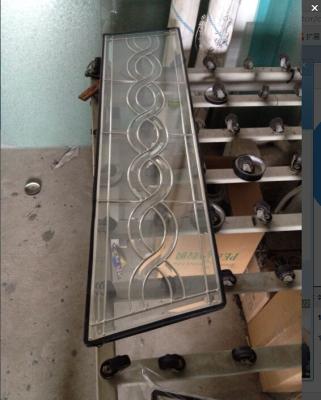 China custom shape decorative glass panel with chrome caming for sale