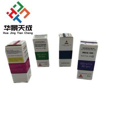 중국 300g 종이 포장 약품 유리 병 상자 보디빌딩 인쇄 10ml 라벨 상자 판매용
