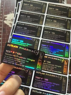 중국 테스토 프로피오네이트 100mg 홀로그램 레이저 10ml 유리 병 판매용