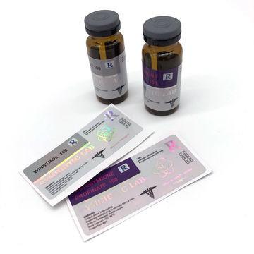 중국 제약 홀로그램 10ml 약병 접착 스티커 라벨 판매용