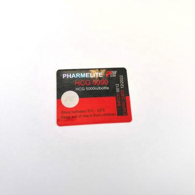 중국 HCG 5000IU용 자동 접착식 2ml 유리 바이알 라벨 판매용