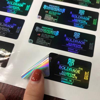 중국 바이알 병용 홀로그램 10ml 바이알 라벨 60x30mm 판매용