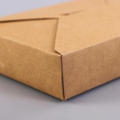 Cina Scatole per il pranzo usa e getta da asporto in carta kraft per imballaggi per fast food in vendita