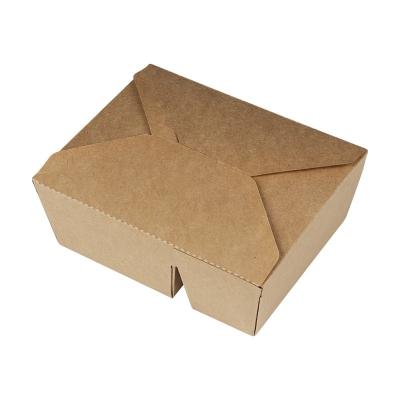 Cina Scatole per alimenti in carta marrone biodegradabile da 26 once 45 once Scatole per alimenti in carta kraft da asporto in vendita