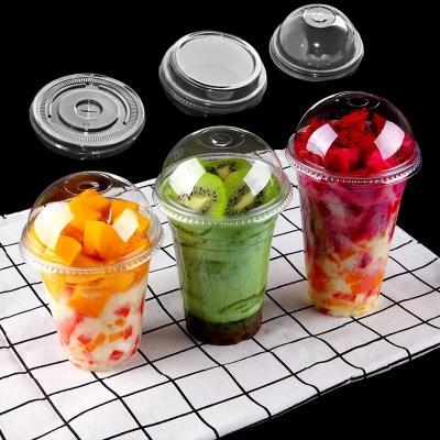 Cina 6 7 9 11 Tazze PLA biodegradabili da 12 once Caffè freddo Tazza di plastica Bevande Gelato Boba in vendita