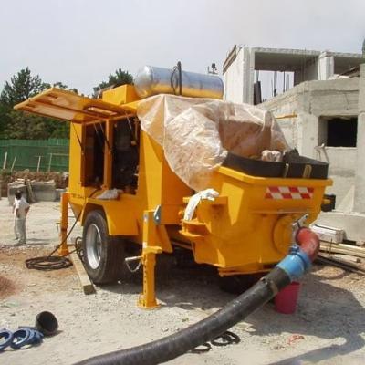 China High Efficiency Mini diesel Concrete Pump Diesel Concrete Trailer Pump with Remote Concrete Pump Construction Machinery for sale