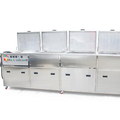 Cina Sistema di filtrazione Pulitore di pezzi ad ultrasuoni industriale 3 serbatoi in 1 macchina in vendita