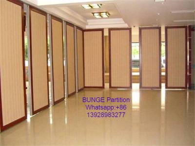 Κίνα MDF + τοίχοι χωρισμάτων γραφείων αργιλίου/αίθουσα συνδιαλέξεων που γλιστρούν διπλώνοντας τα χωρίσματα προς πώληση