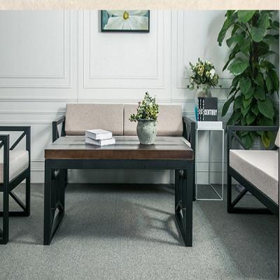 Chine Sofa durable de meubles de bureau de tissu avec des jambes d'acier inoxydable pour l'aire de repos à vendre
