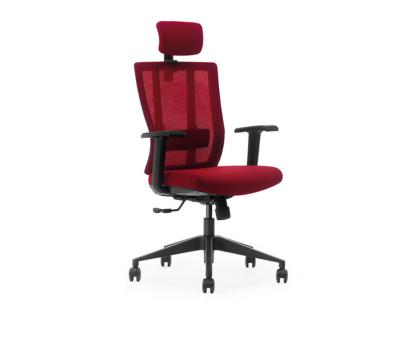 Chine Chaise ergonomique rouge/de noir bureau avec des bras pour le centre d'appels 10 ans de garantie à vendre