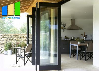 Κίνα Soundproof θερμικές μετριασμένες σπάσιμο δις διπλώνοντας πόρτες Residentian αλουμινίου γυαλιού στις ΗΠΑ προς πώληση