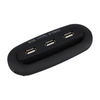 China CE ROHS Oval Zwart Wit Splitter 7 Port Powered Usb Hub Te koop