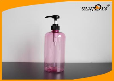 Cina Rosa/Brown/bottiglie cosmetiche ANIMALE DOMESTICO arancio con la pompa Boston 850ml rotondo per sciampo in vendita