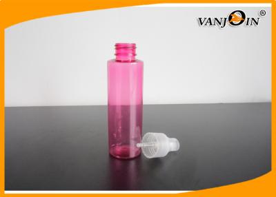 Cina Bottiglie di plastica dell'ANIMALE DOMESTICO rotondo del cilindro le piccole per la lozione d'imballaggio di Comestic pompano/pompa dello spruzzo in vendita