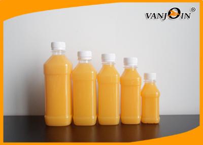 Cina Su misura 100 ml - bottiglie di plastica del chiaro ANIMALE DOMESTICO quadrato francese della bevanda 450ML con il cappuccio bianco in vendita