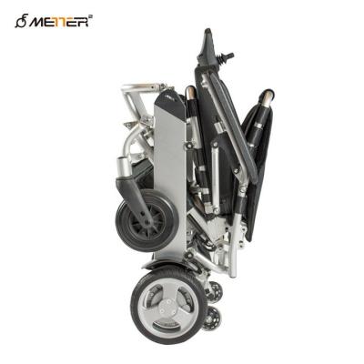 China Aluminiumauto die Elektrische Rolstoel met Brushless Motor vouwen Te koop
