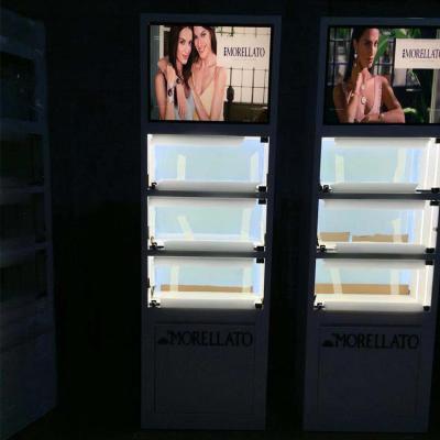 Cina banchi di mostra di lusso dei gioielli di 400*400*2400mm per il ODM di qualità superiore dei negozi in vendita