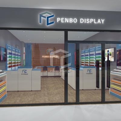 China pulverizador grosso da mobília da loja do fumo do MDF de 20mm pintado com alogenuro do metal à venda