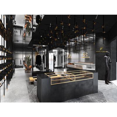 中国 小売りの人の衣類の店の表示家具によって張り合わせられる衣服の店の据え付け品 販売のため