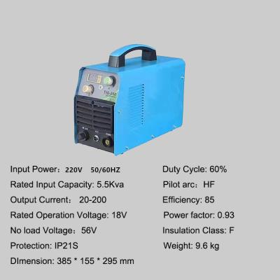 Chine Invertisseur DC MOSFET 200A TIG-250 Tig soudeur pour soudage inoxydable et en aluminium 220V 18V 18 à vendre