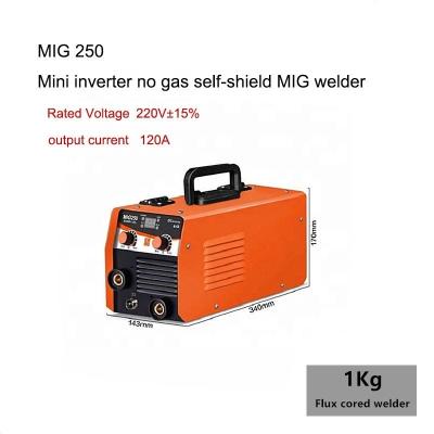 Chine 1 kg de câble à noyau de flux mini-inverseur sans gaz auto-disque 120A MIG 200 machine de soudage à vendre