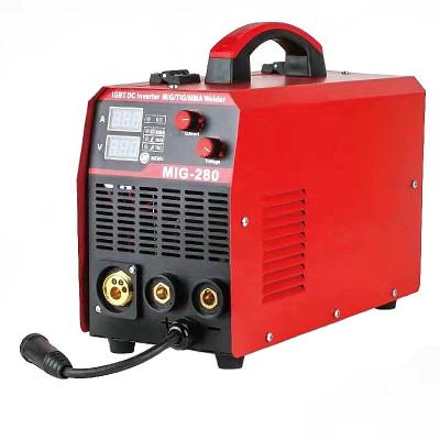 Chine Soudeurs à arc en acier MIG280 Multifonctionnel MIG MAG Tig MMA 4 en 1 50/60HZ Inverseur IGBT à vendre