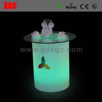 Китай Fashionable outdoor party tables and chairs LED light bar sofa furniture Led club table продается