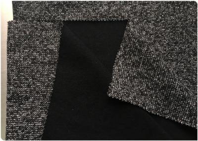Cina Tessuto grigio scuro della lana del poliestere di 85%, tweed tessuto del tessuto elastico tricottato in vendita