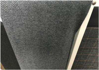 Cina 650 G/il tessuto della lana di allungamento spina di pesce di m. hanno tricottato 45 in bianco e nero W in vendita