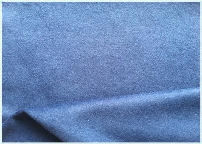 Cina Tessuto elastico della lana di 26% per il cappotto del vestito, tessuto molle blu della lana in azione in vendita