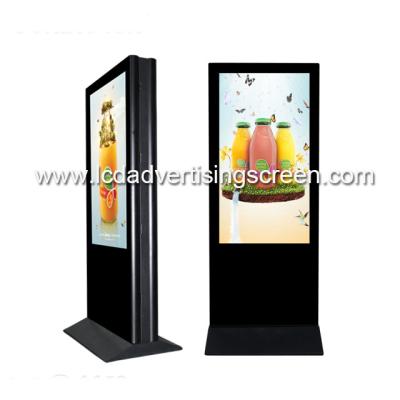 Cina Schermo LCD laterale a 55 pollici dell'esposizione LCD diritta dell'interno di pubblicità doppio in vendita