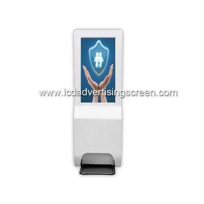 Cina FCC del CE disinfettante automatico dello spruzzo di pubblicità della cassa del metallo del sapone LCD dello schermo in vendita
