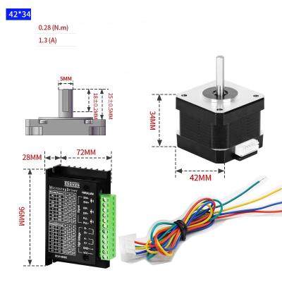 China Nema 17 42 mm motor paso a paso TB6600 Kit de conducción para impresoras 3D y máquinas CNC en venta