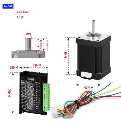 China Nema 17 42 mm motor paso a paso TB6600 Kit de conducción para impresoras 3D y máquinas CNC en venta