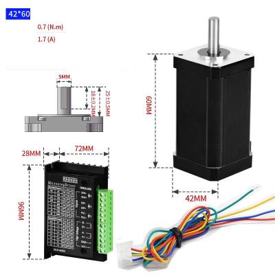 China Nema 17 42 mm motor paso a paso TB6600 Kit de conducción para impresoras 3D y máquinas CNC en venta