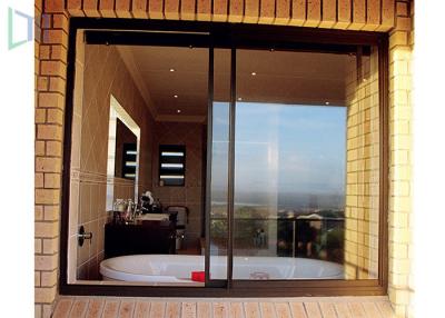 China Aluminium Dubbele Verglazing Horizontale het Glijden Bestand Vensterseffect en Schuring Te koop
