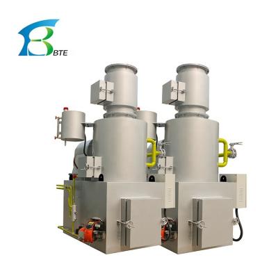 Cina Incineratore di rifiuti di carcasse animali di grande capacità Capacità 20-500 kg/ lotto Peso 1000 kg in vendita