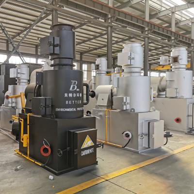 Cina Incineratore di rifiuti medici per animali domestici morti Forno per rifiuti industriali da 750L/h in vendita